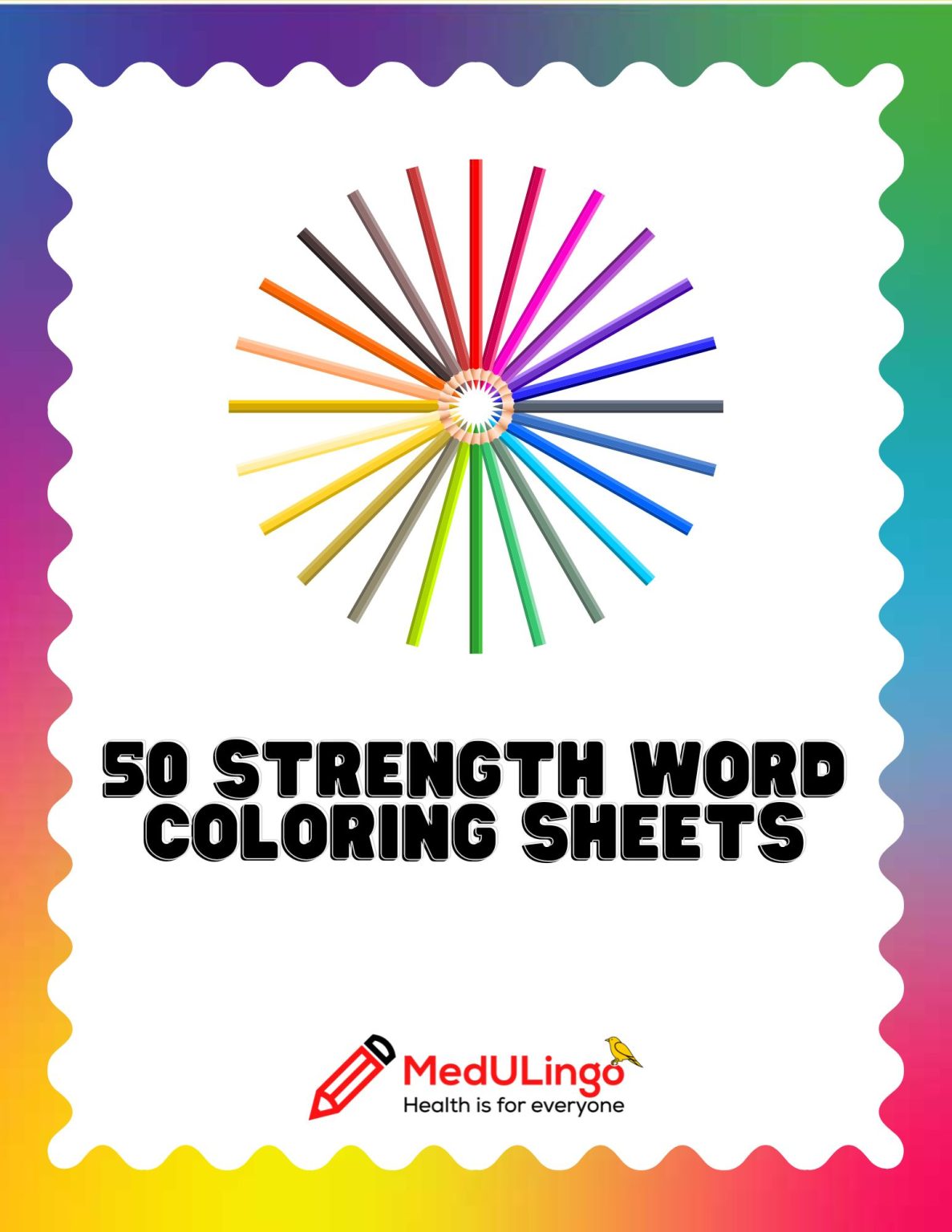 50 Strength-Word Coloring Sheets - FREE DOWNLOAD - Medulingo